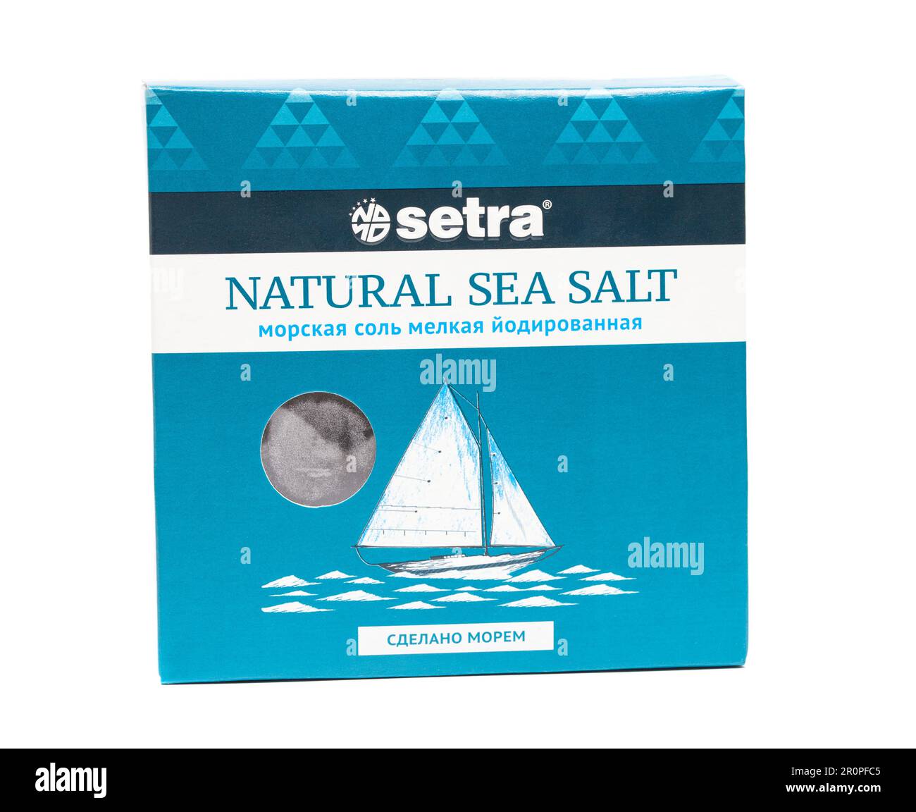 Moscow, Russia, May 9 Setra natural sea salt setra Stock Photo - Alamy