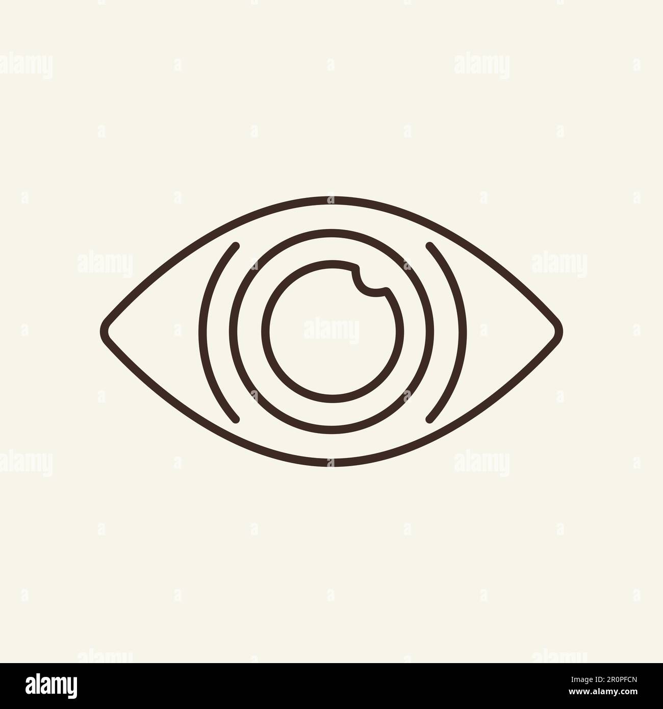 Eye line icon Stock Vector Image & Art - Alamy