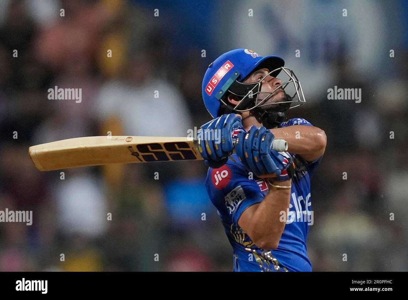 Mumbai Indians' Nehal Wadhera bats during the Indian Premier League ...