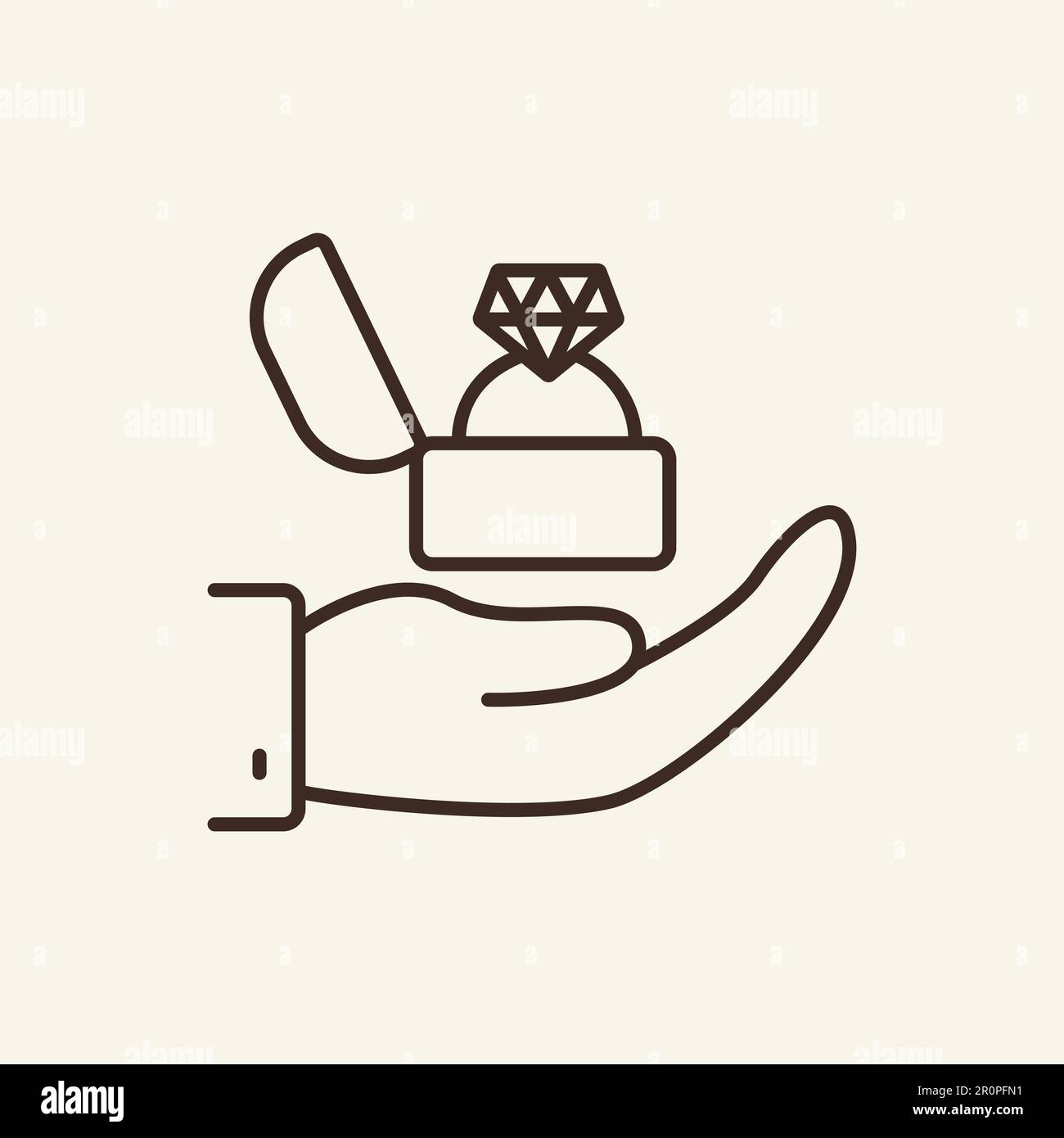 Marriage proposal line icon Stock Vector Image & Art - Alamy