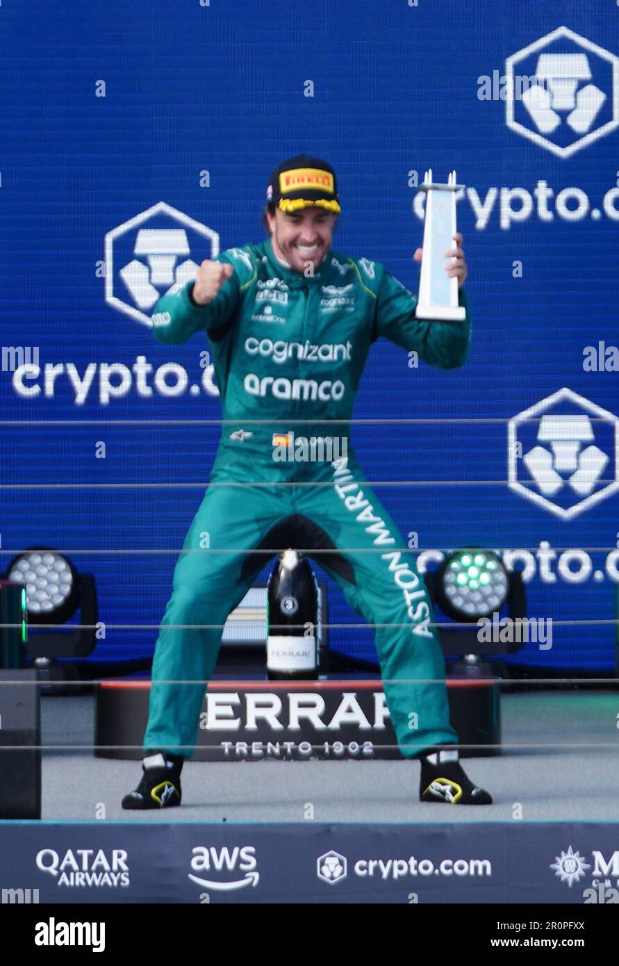 Podium with 3rd placed fernando alonso hi-res stock photography and ...