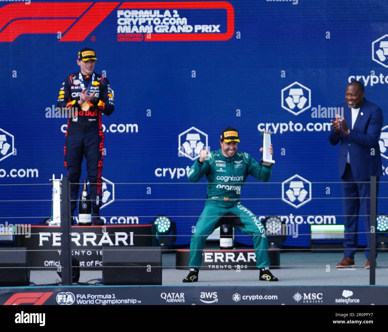 Podium with 3rd placed fernando alonso hi-res stock photography and ...