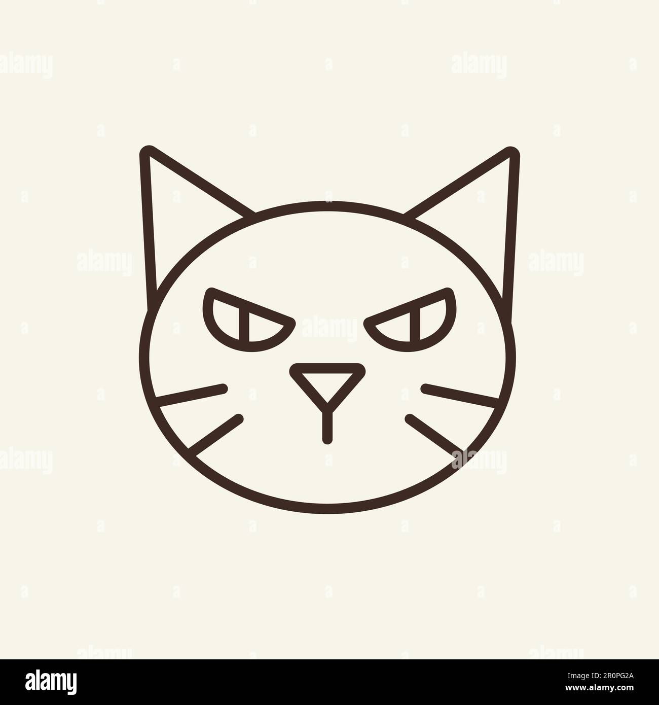 Cat vector line icon Stock Vector Image & Art - Alamy