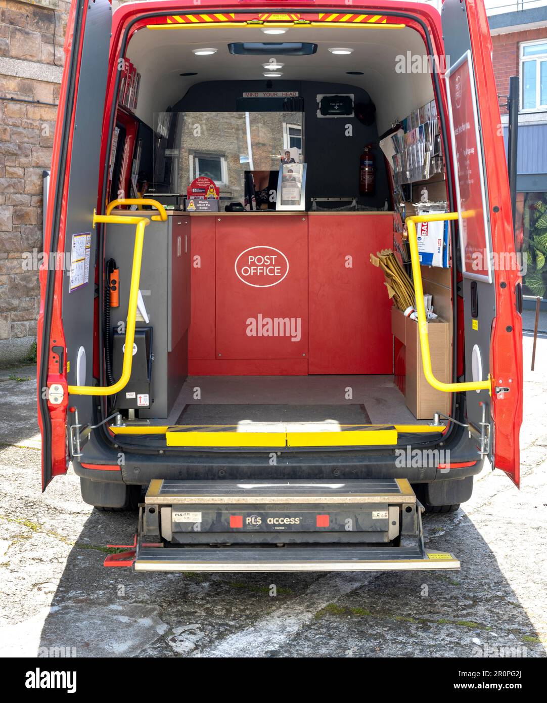 Mobile Post Office Van Stock Photo - Alamy