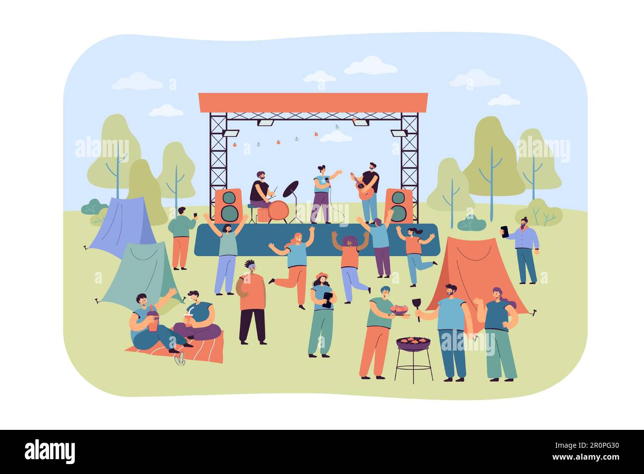 Music concert festival performance Cut Out Stock Images & Pictures - Alamy