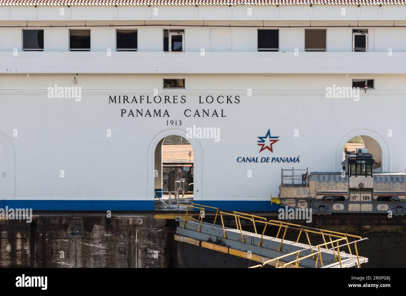 Miraflores Lock on the Panama Canal Stock Photo - Alamy