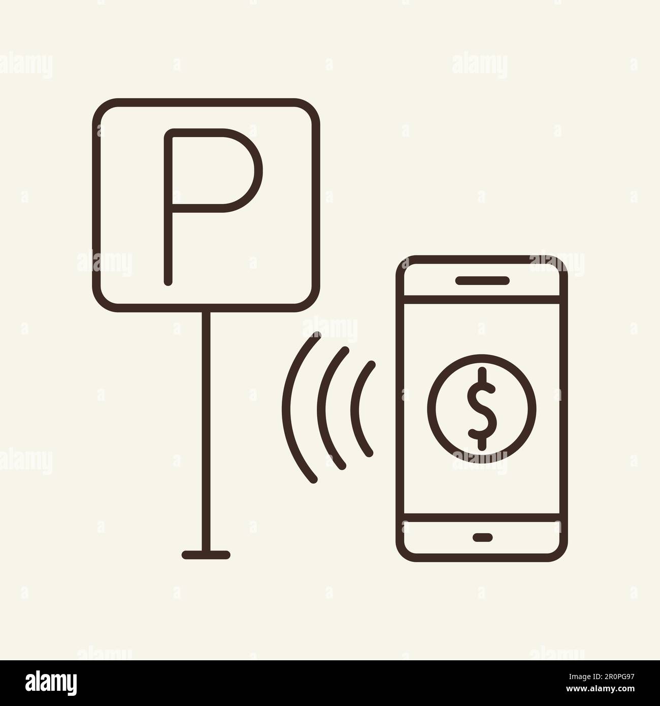 Mobile parking payment Stock Vector Images - Alamy