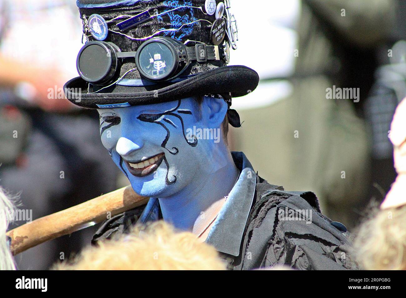 SIDMOUTH, DEVON, UK - AUGUST 8, 2017 Sidmouth Folk Festival performers ...