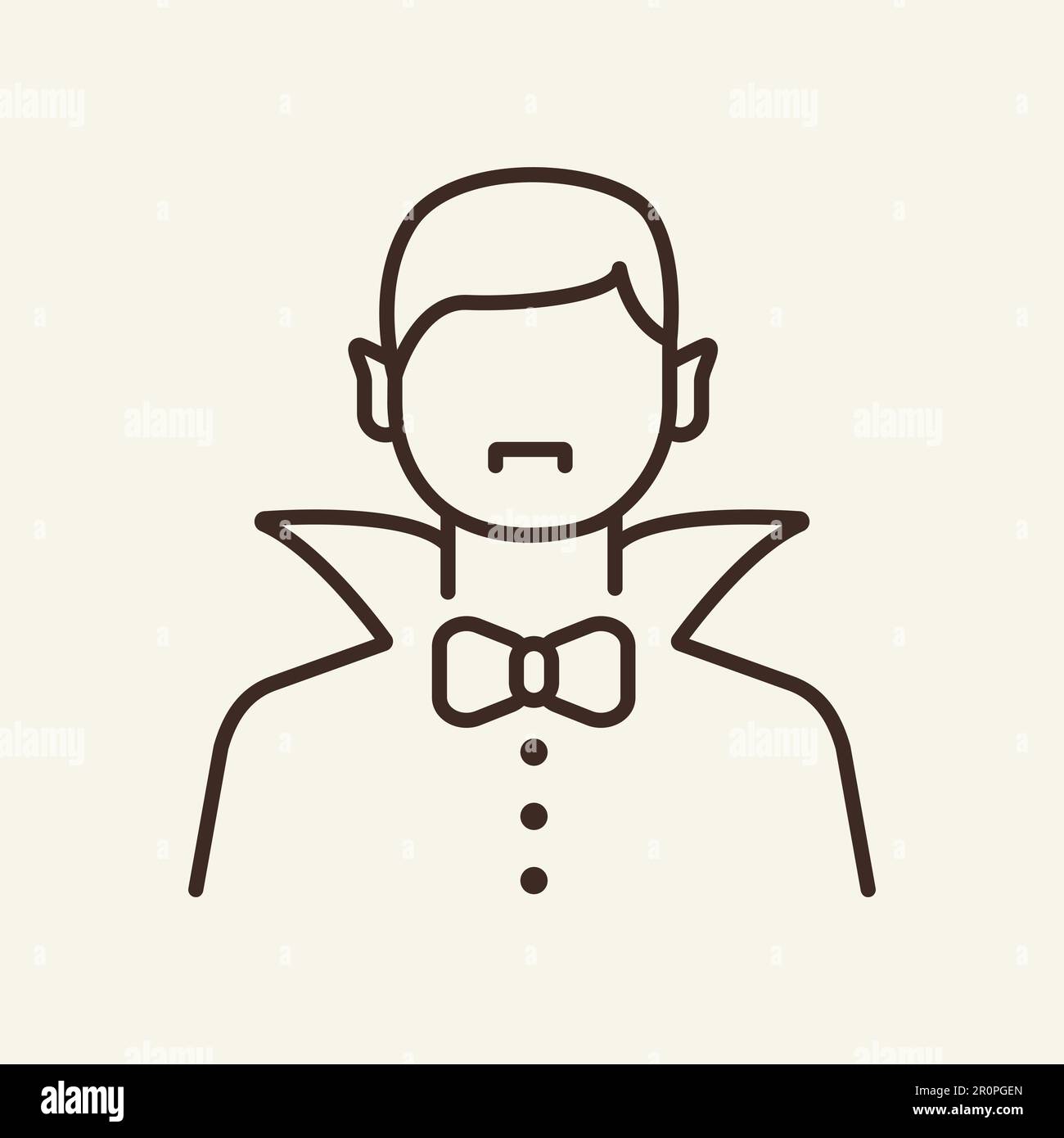 Vampire vector line icon Stock Vector Image & Art - Alamy