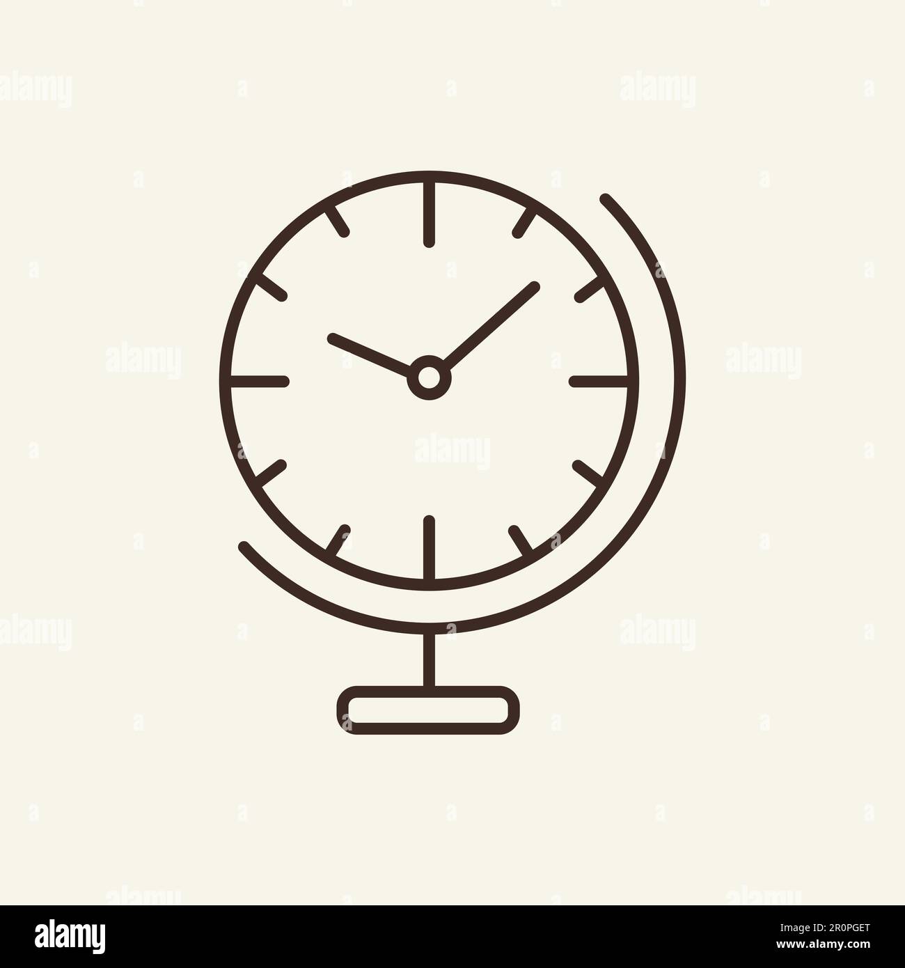 Global time line icon Stock Vector Image & Art - Alamy