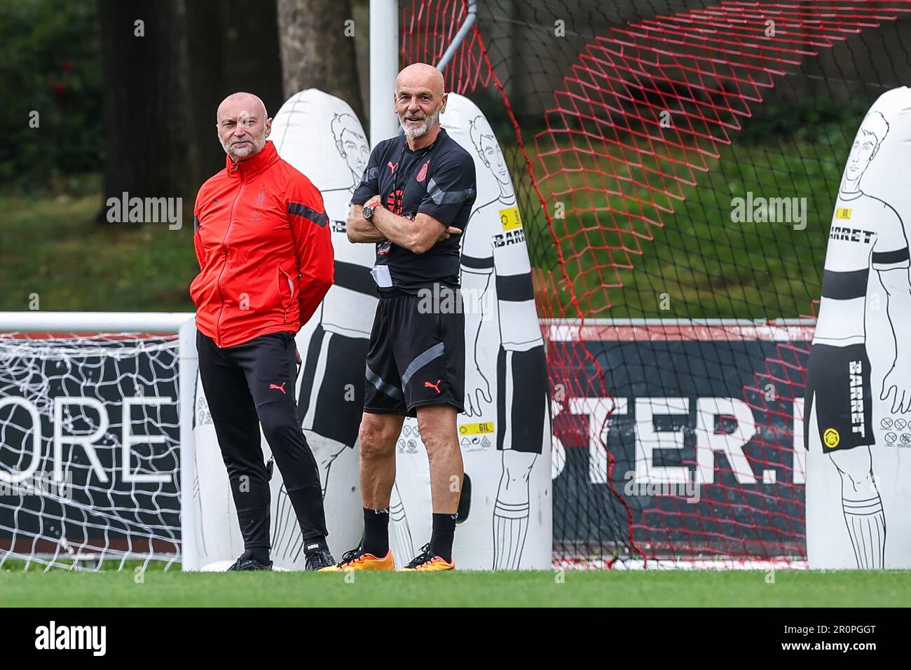 Milan, Italy. 09th May, 2023. Stefano Pioli Head Coach of AC Milan (R ...