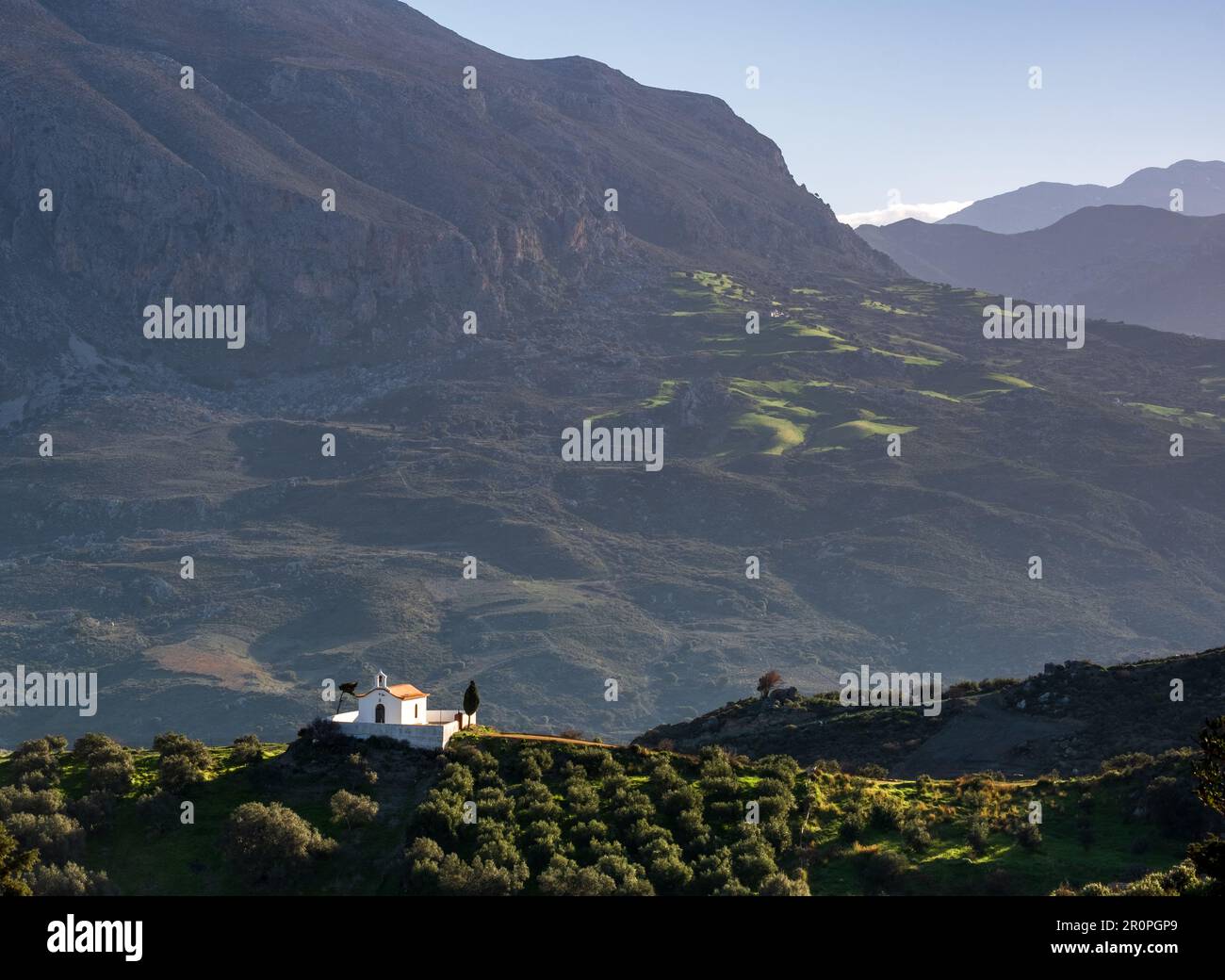 Little chapel at foot of mountains hi-res stock photography and images ...