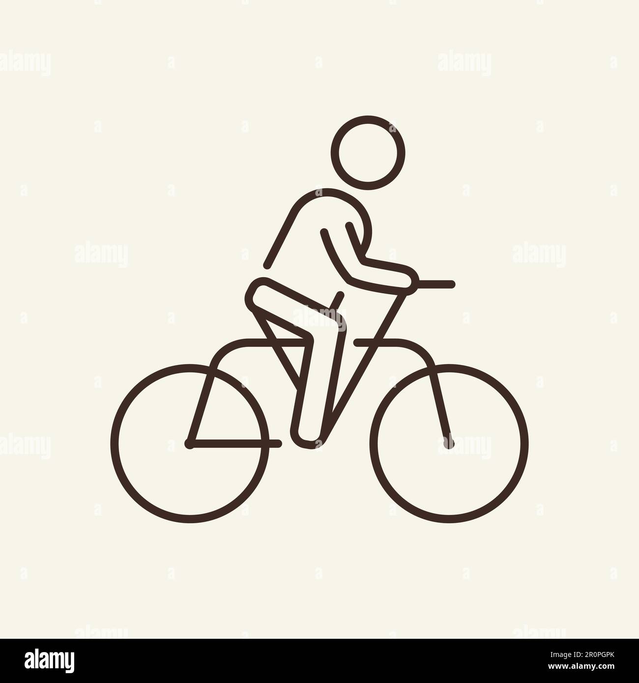 Bicycle training line icon Stock Vector Images - Alamy