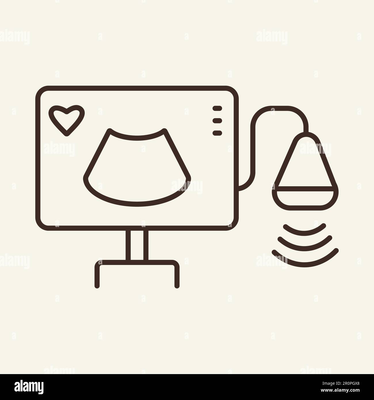 Ultra sound wave Stock Vector Images - Alamy