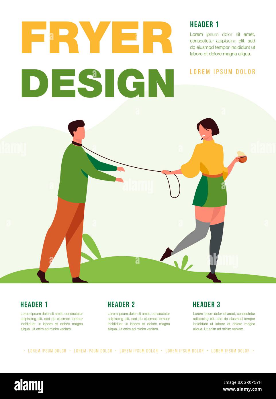 Woman bonding man rope Stock Vector Images - Alamy