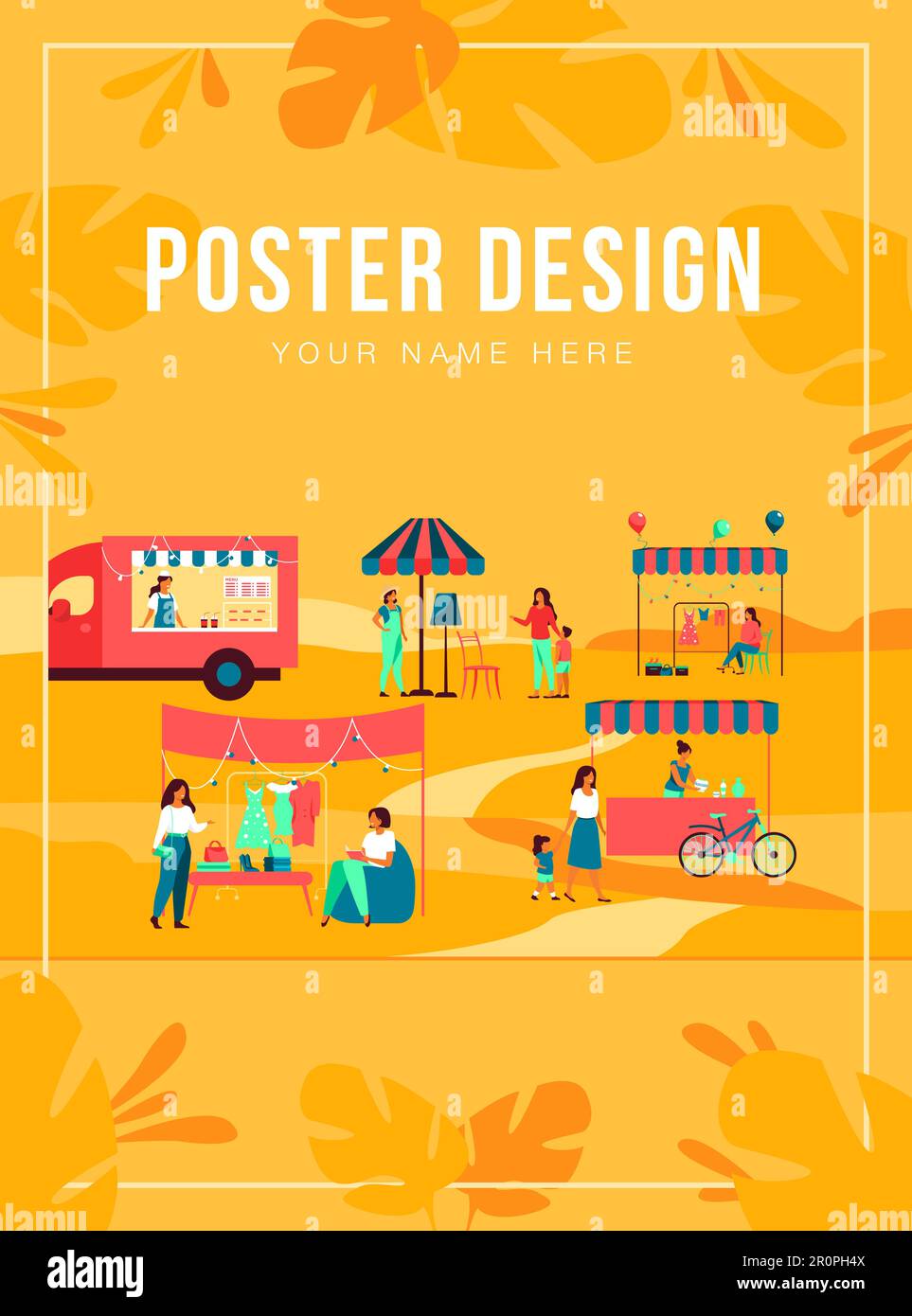 People selling goods Stock Vector Images - Alamy