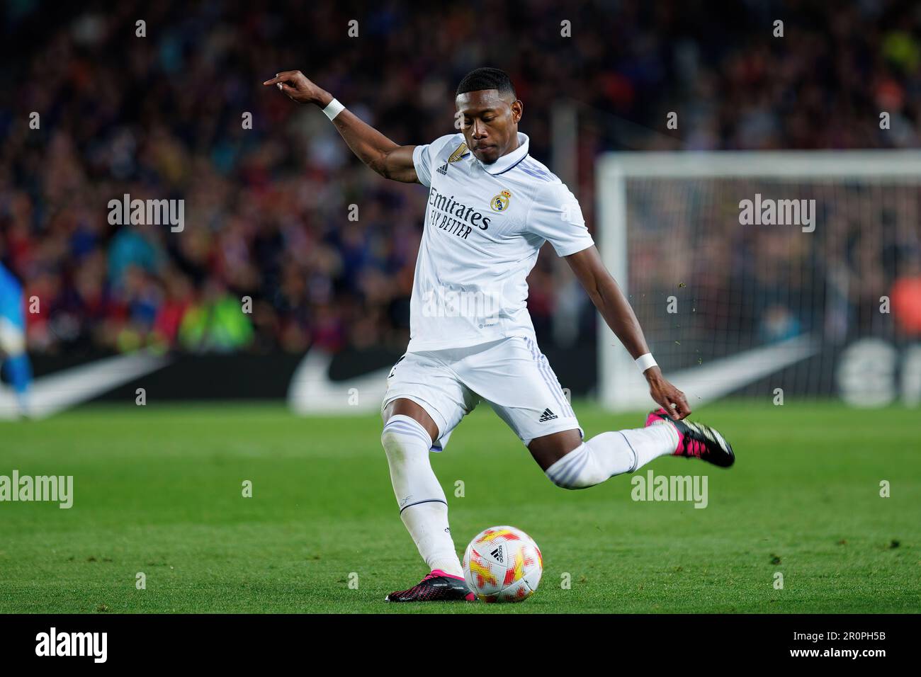 BARCELONA - APR 5: Alaba in action during the Copa del Rey match ...