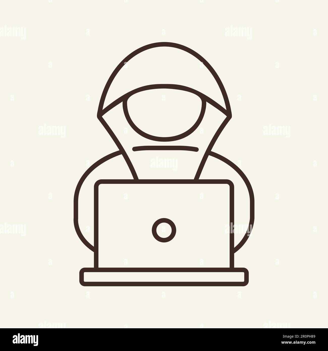 Computer hacker hoodie Stock Vector Images - Alamy