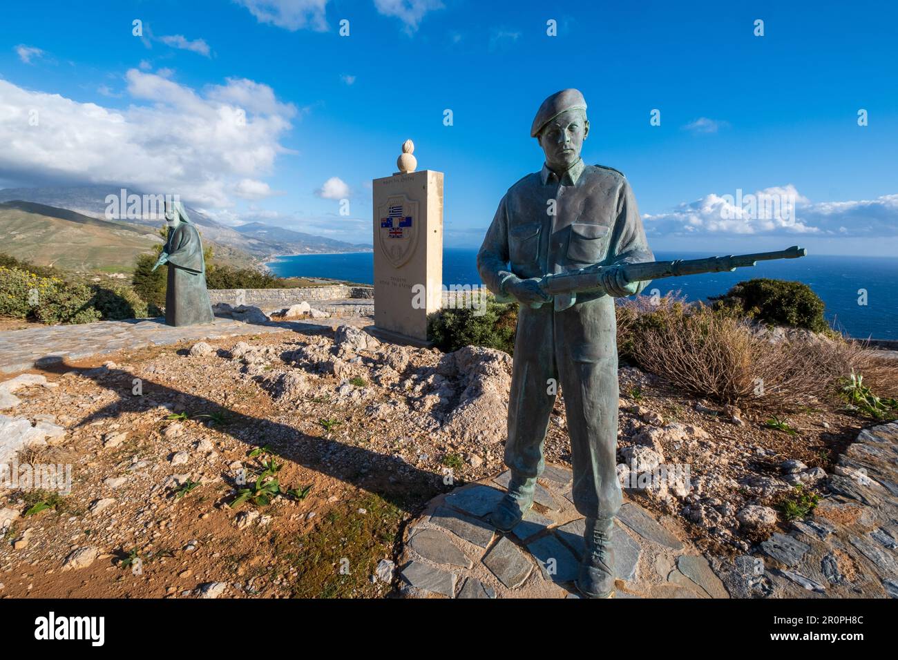 Memorial to Cretan resistance against the Nazis in the Second World War ...