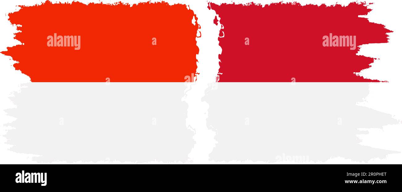 Indonesia monaco flag hi-res stock photography and images - Alamy