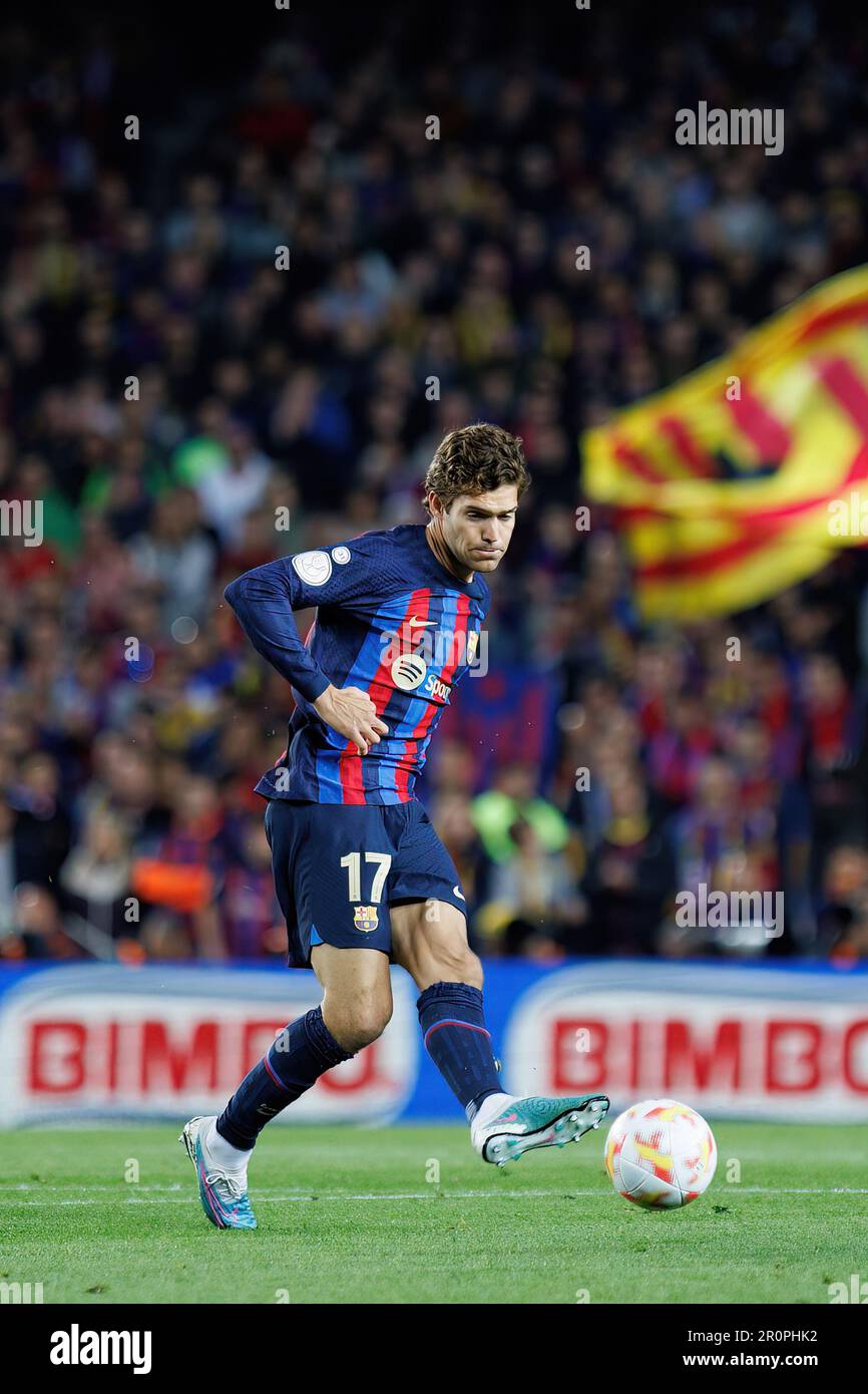 BARCELONA - APR 5: Marcos Alonso in action during the Copa del Rey ...