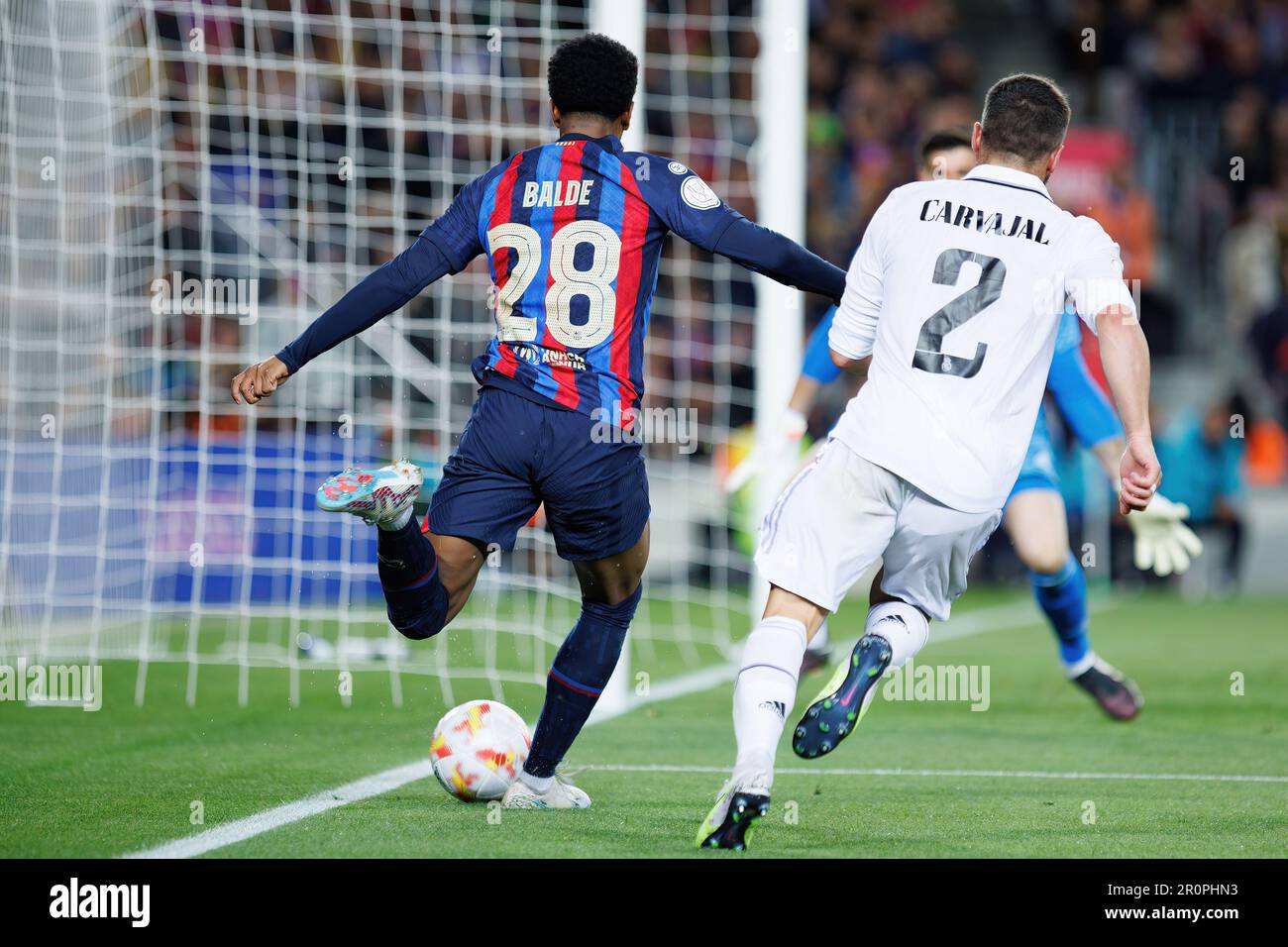 BARCELONA - APR 5: Balde in action during the Copa del Rey match ...