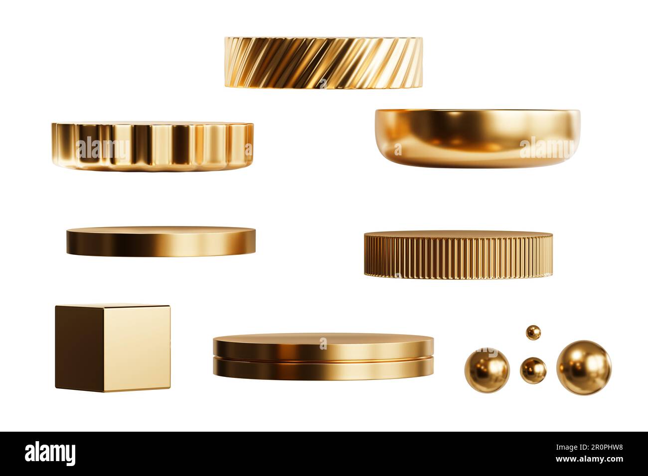 3d podium cylinder shape Cut Out Stock Images & Pictures - Alamy