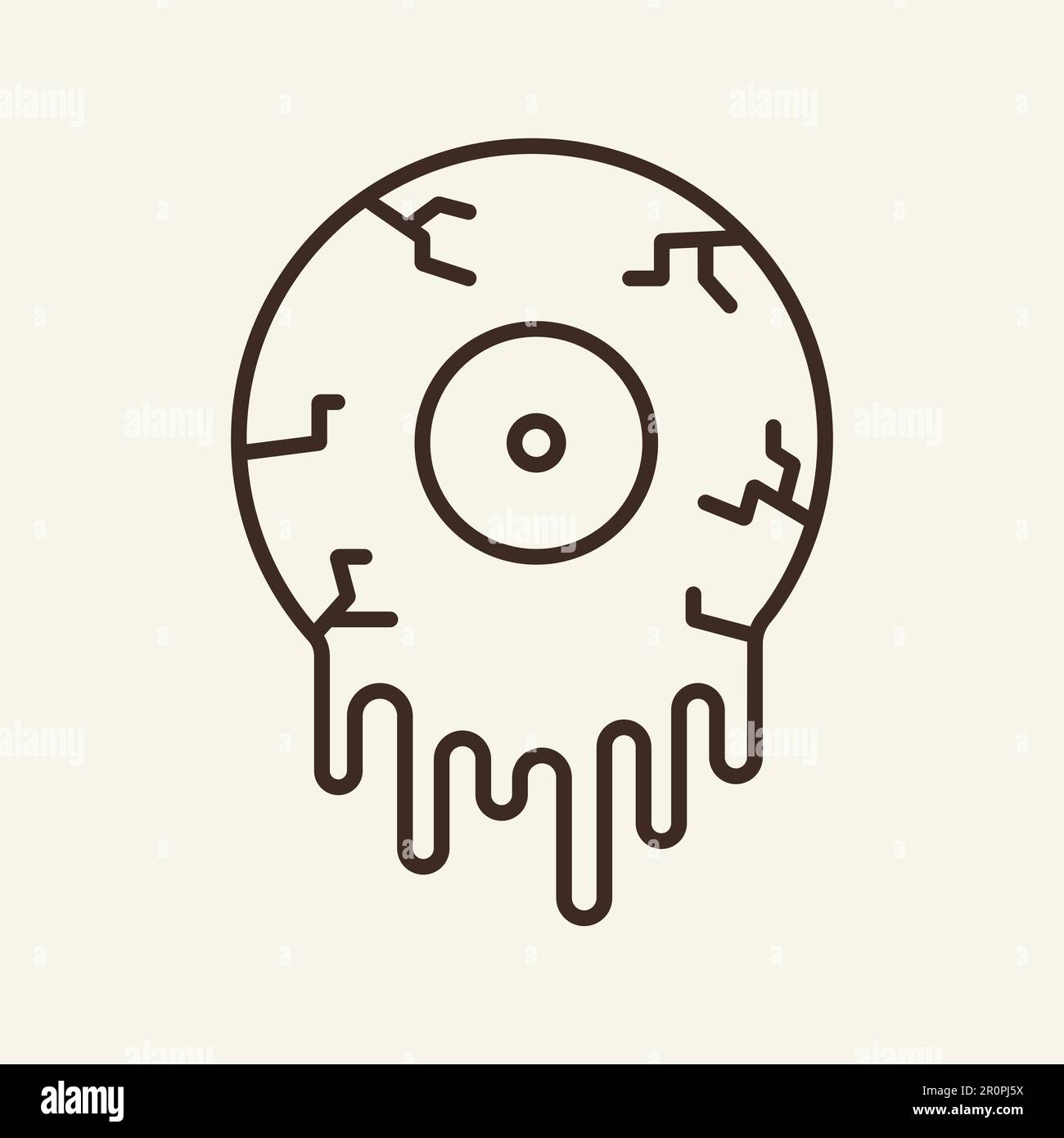 Evil eye icon outline hi-res stock photography and images - Alamy