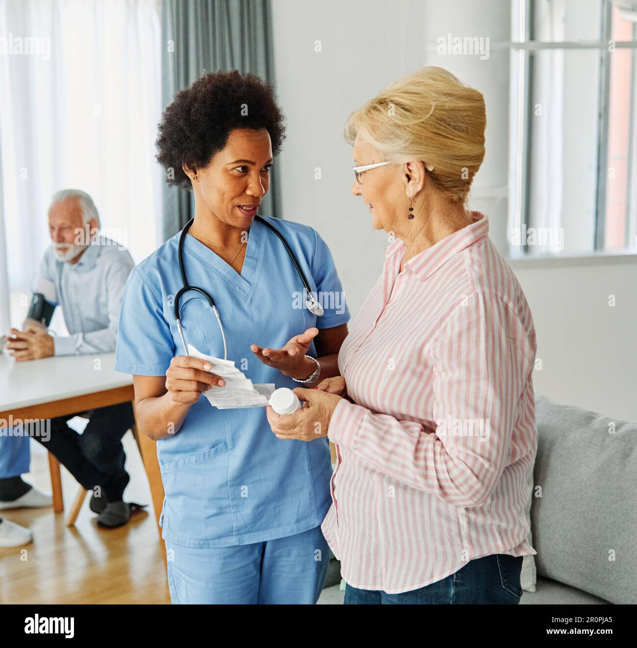 nurse doctor senior care drug pill tablet prescription caregiver help ...