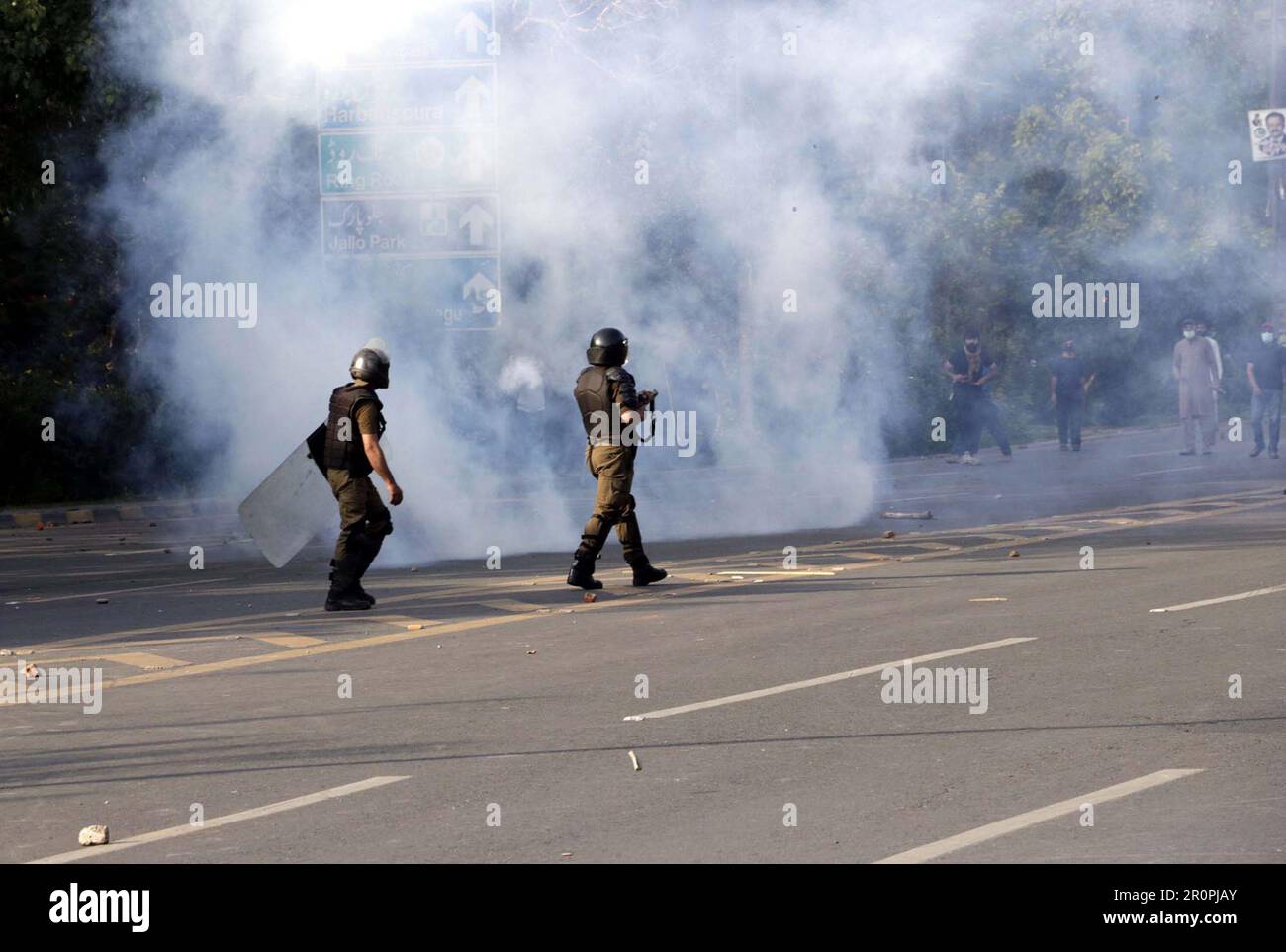 Police officials restore baton charge, fired tear gas shells and used ...