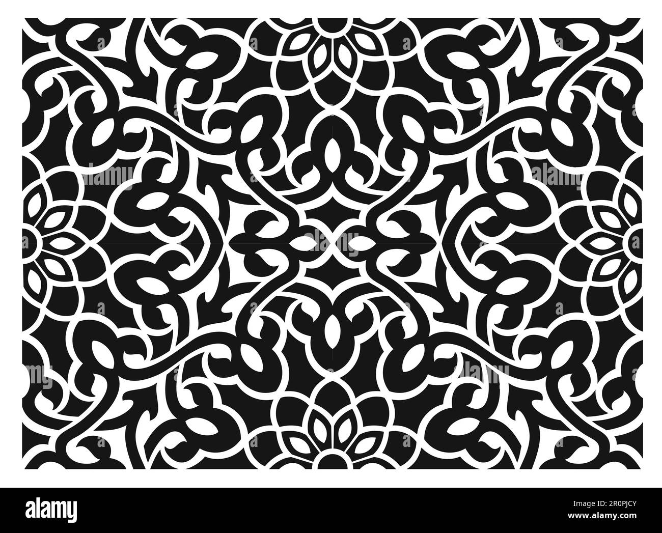 Classical floral seamless oriental ornament texture template Stock ...