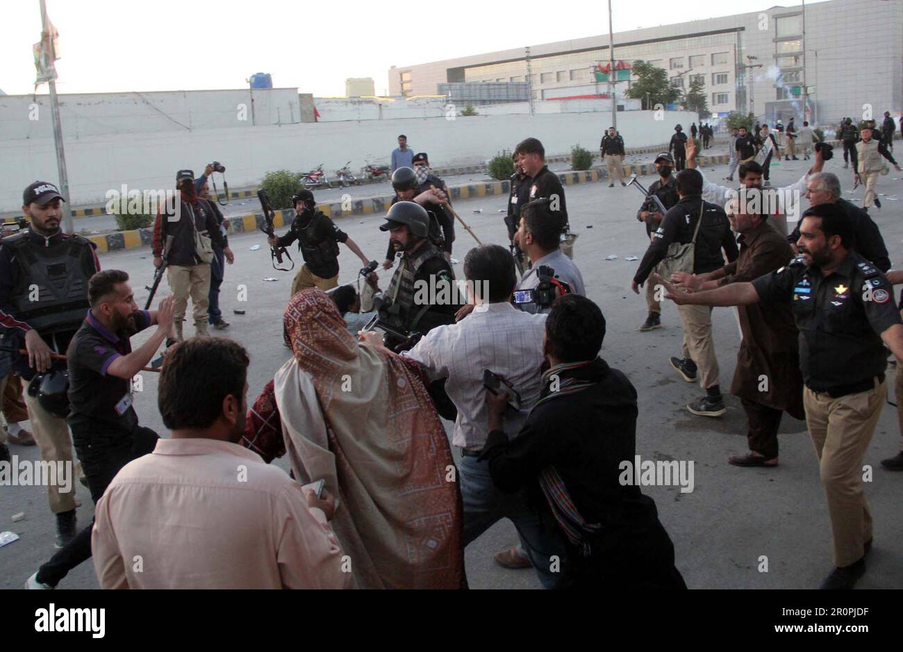 Police officials restore baton charge, fired tear gas shells and used ...