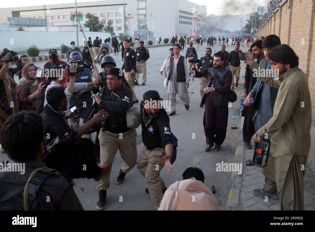 Police officials restore baton charge, fired tear gas shells and used ...