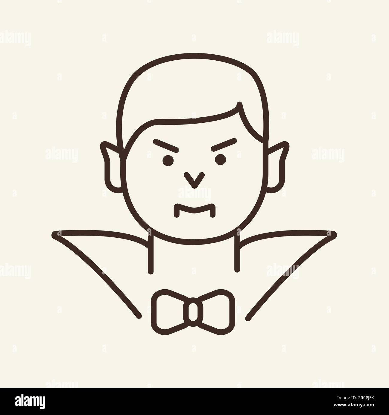 Dracula vector line icon Stock Vector Image & Art - Alamy