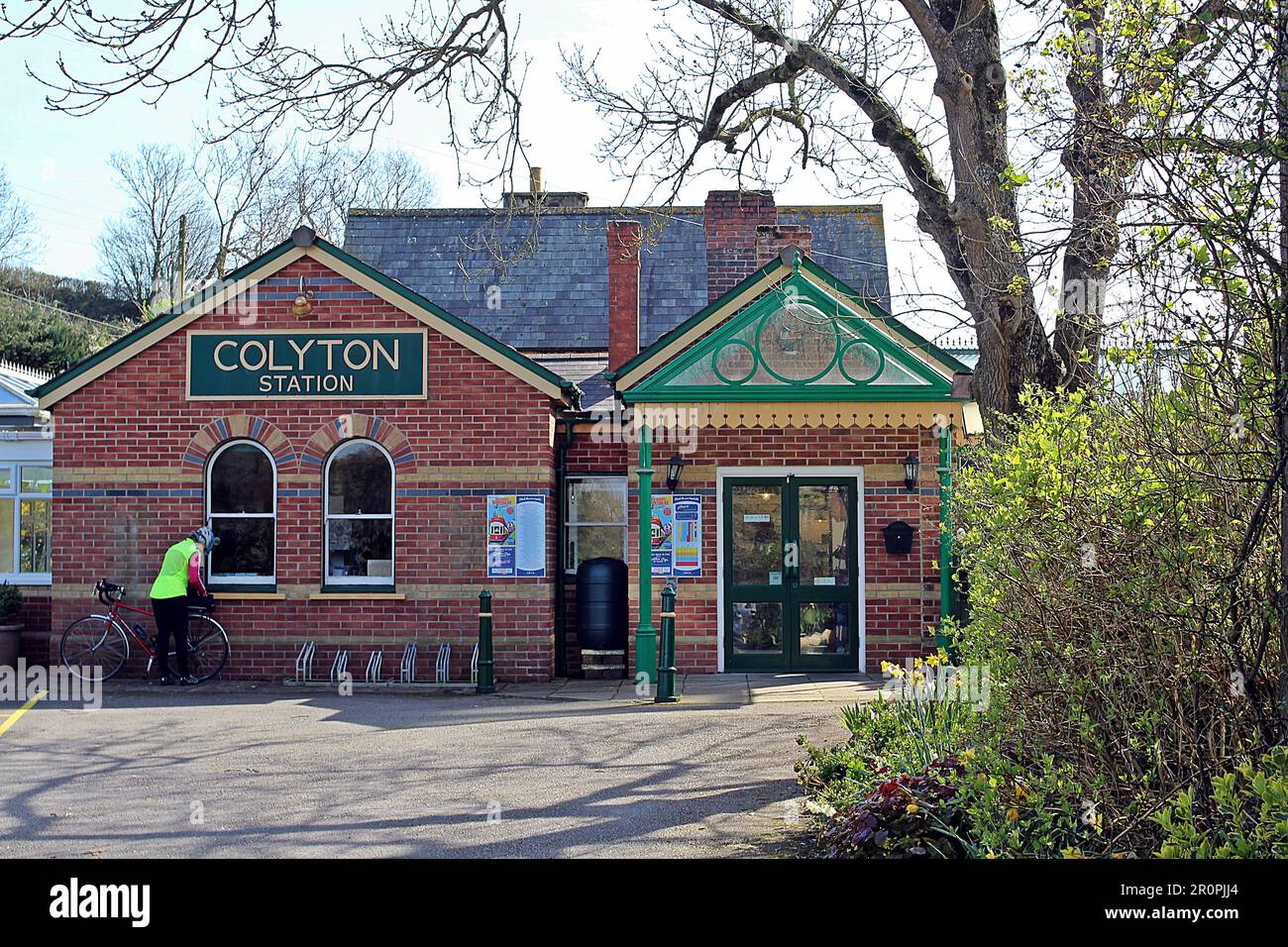 SEATON, DEVON, UK - MARCH 25, 2017 the narrow gauge electric Seaton ...