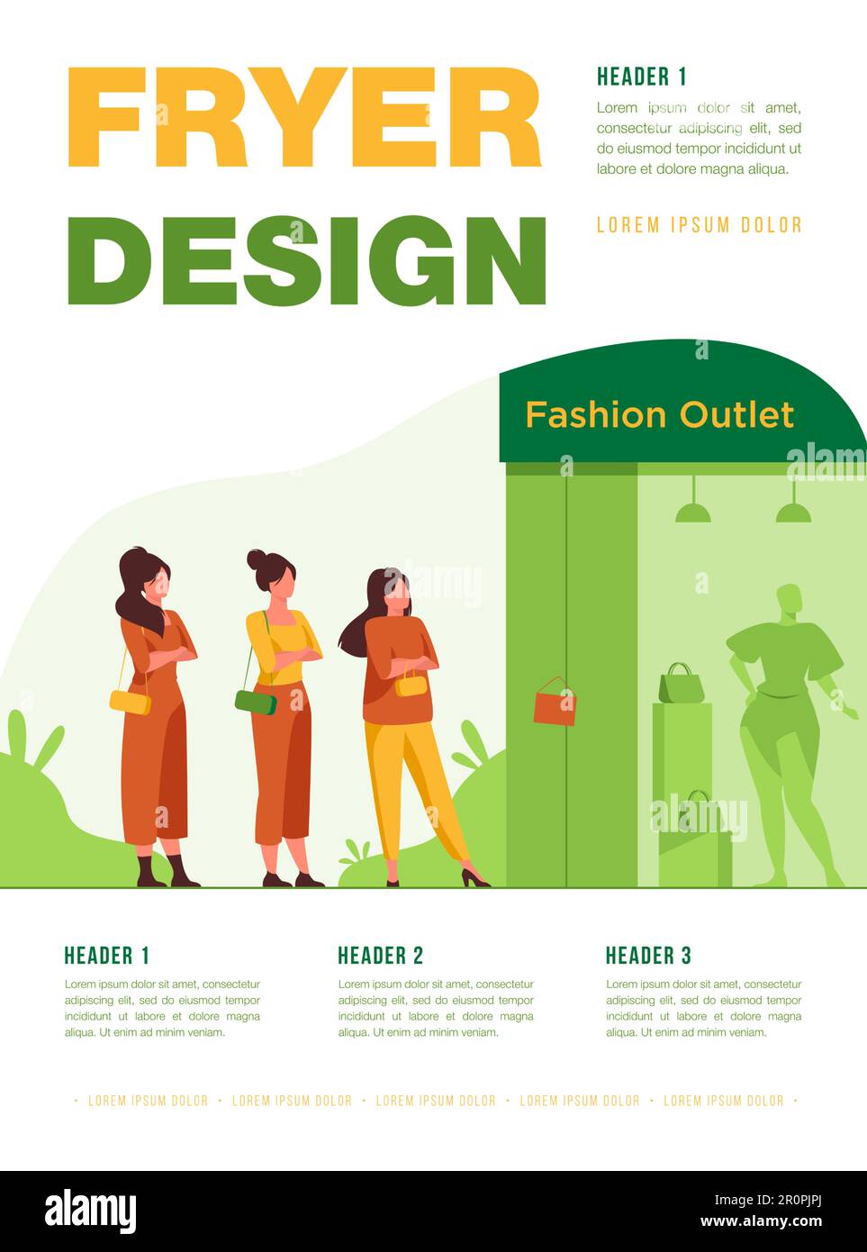 Queue of customers standing for sale at boutique window Stock Vector ...