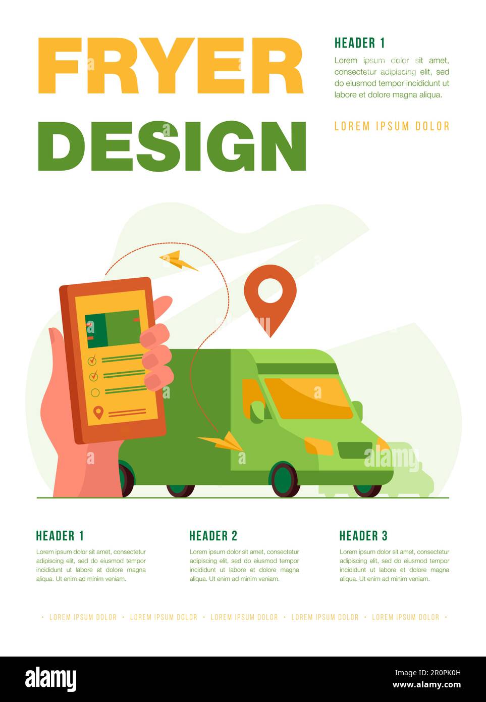 Customer Using Mobile App For Tracking Order Delivery Stock Vector