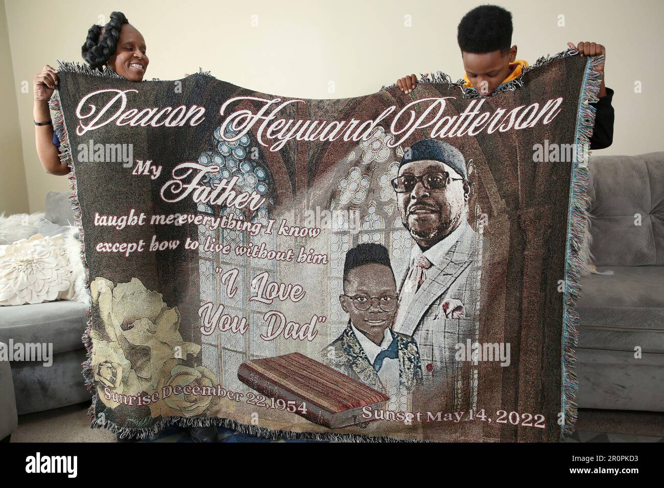 Tirzah Patterson and her son Jaques "Jake" Patterson pose for a picture ...