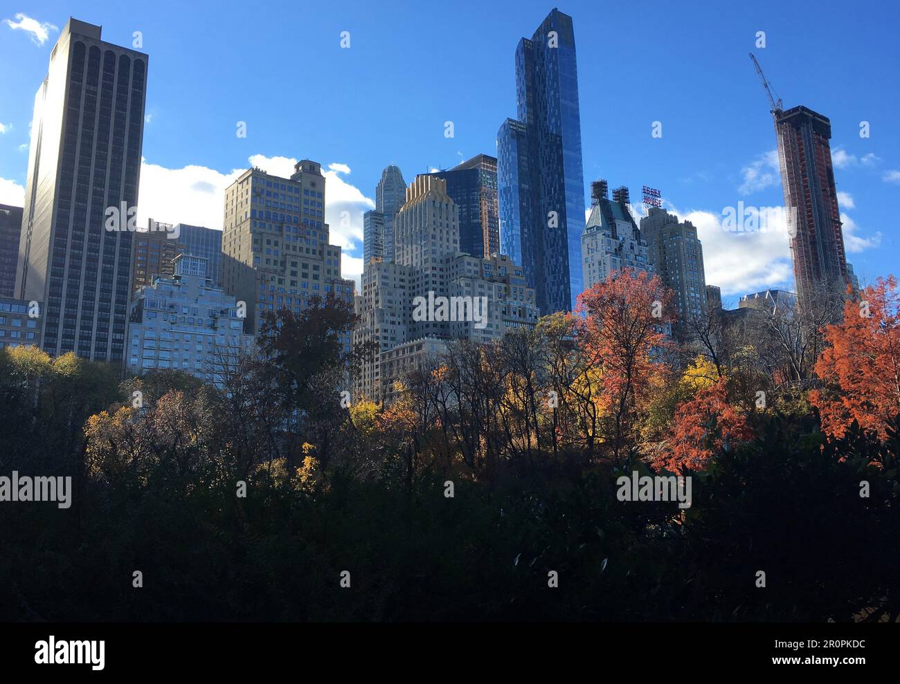 New York City Skyline from Central Park in Fall Stock Photo - Alamy