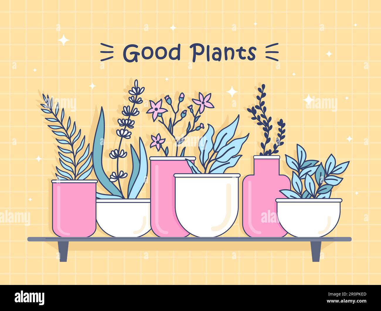 Cover design with good plants Stock Vector Image & Art - Alamy