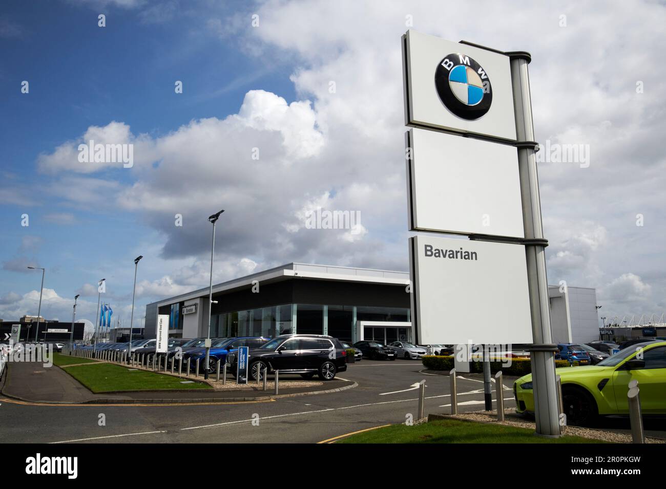 bavarian bmw car dealership Belfast, Northern Ireland, uk Stock Photo ...