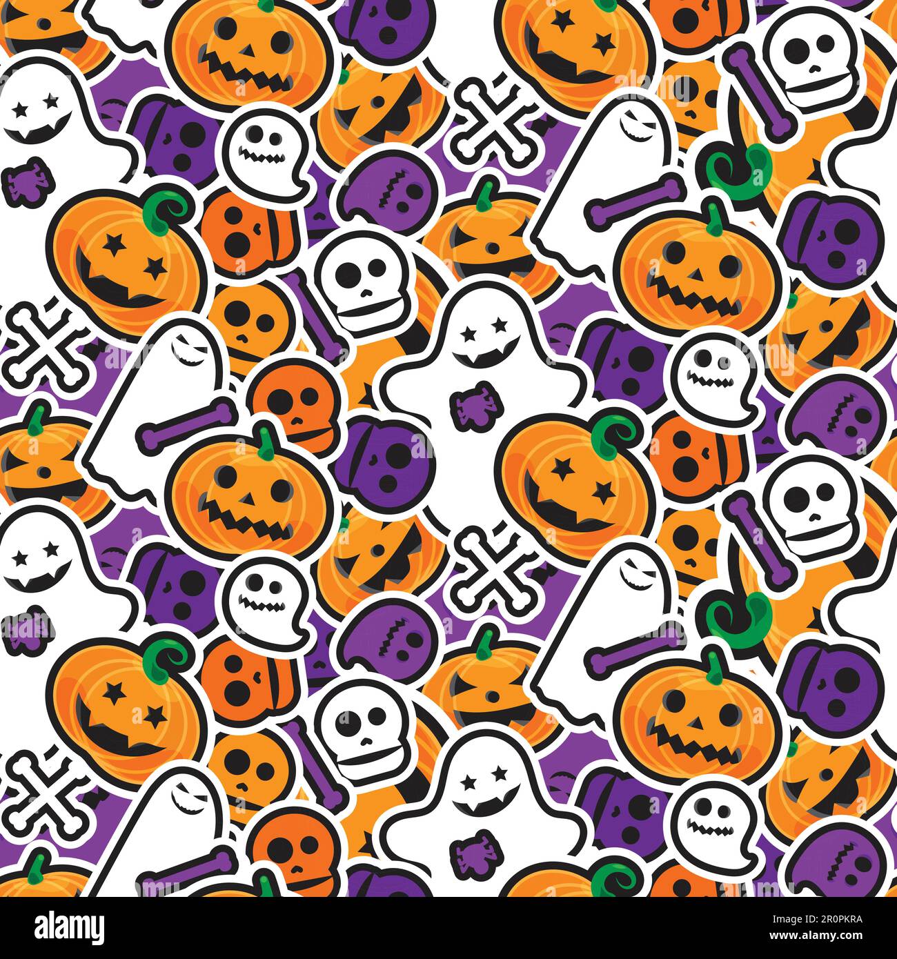 Happy Halloween Seamless Pattern. Scary and horror background. 31th ...