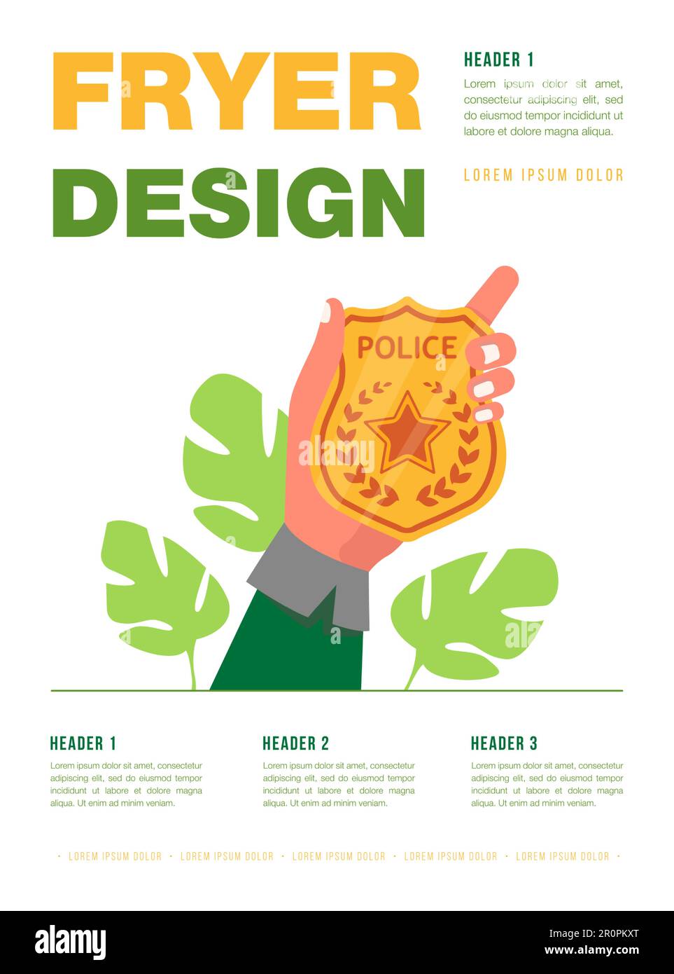 Male hand holding golden police badge Stock Vector Image & Art - Alamy