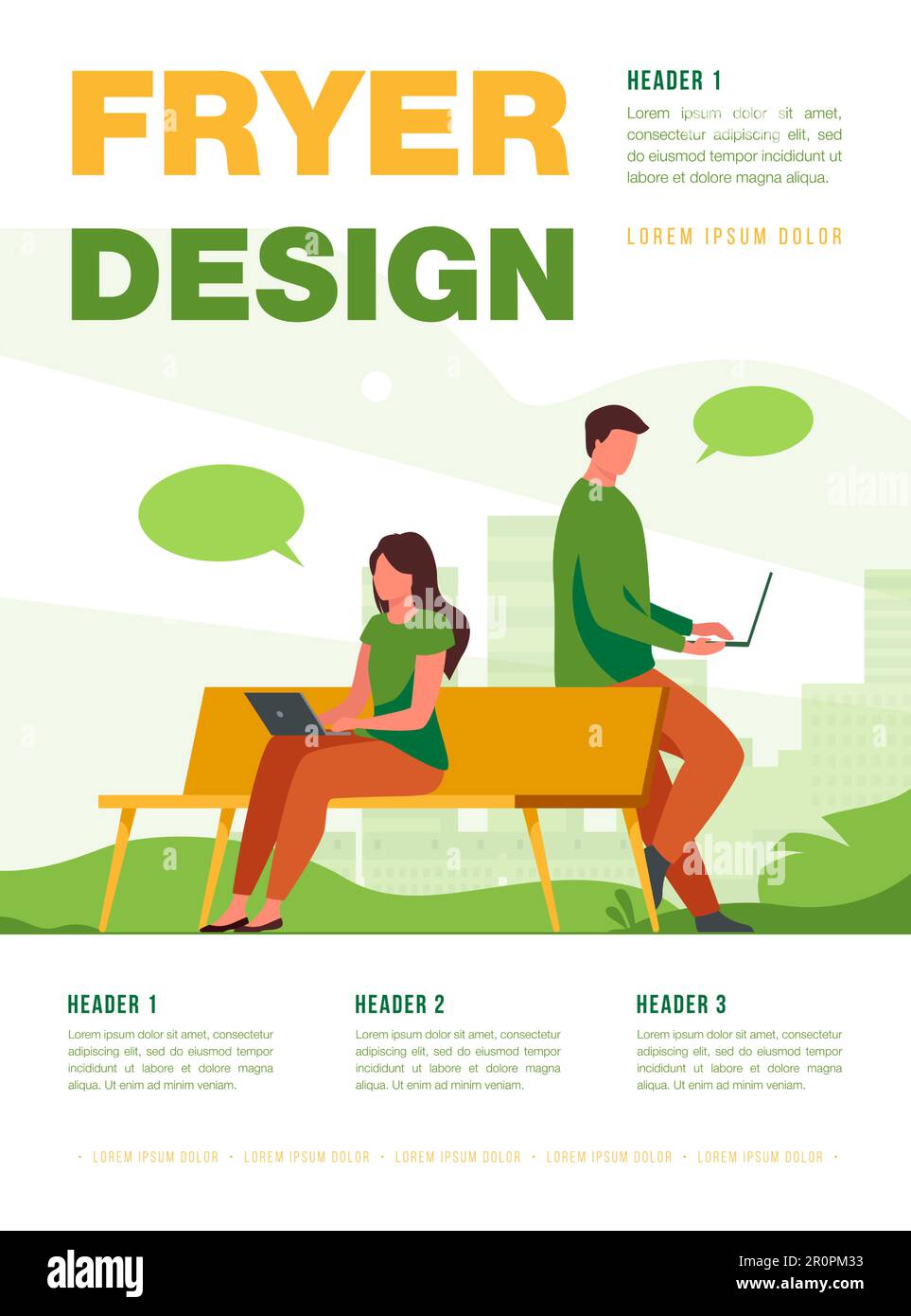 Laptop two business people Stock Vector Images - Alamy