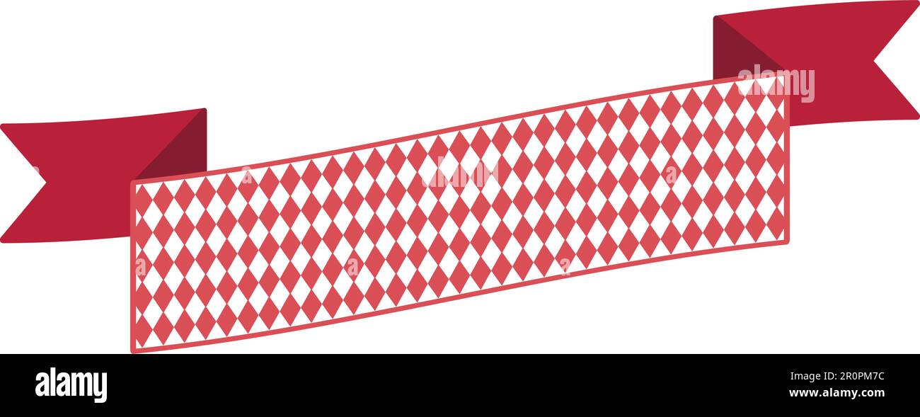 Oktoberfest simple red ribbon for banner and headline. Vector Stock ...
