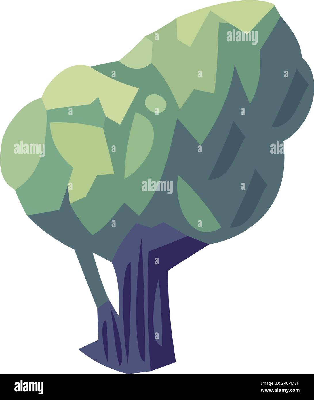 Green tree symbolizes growth and nature Stock Vector Image & Art - Alamy