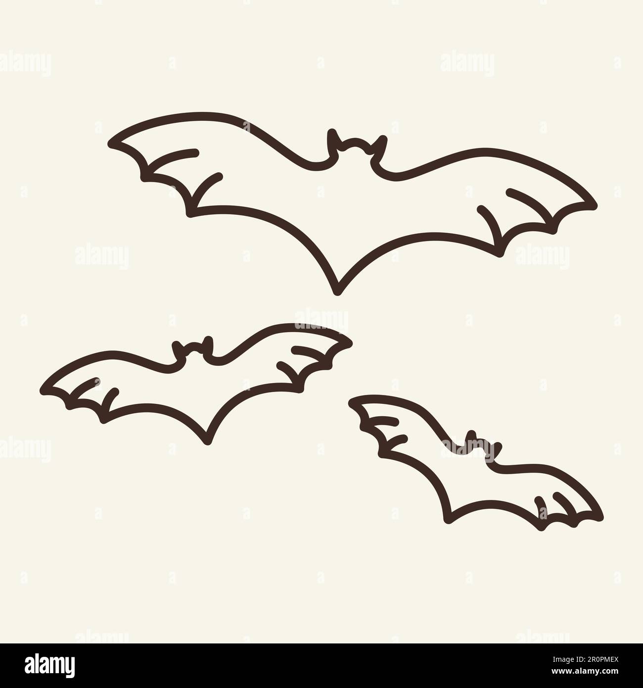 Bats vector line icon Stock Vector Image & Art - Alamy