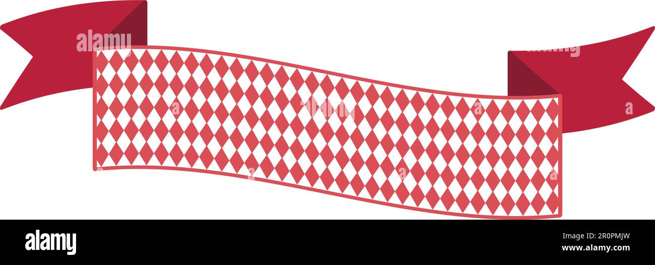 Oktoberfest simple red ribbon for banner and headline. Vector Stock ...