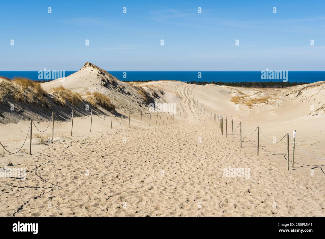 The Gray Dunes, or the Dead Dunes is sandy hills with a bit of green ...