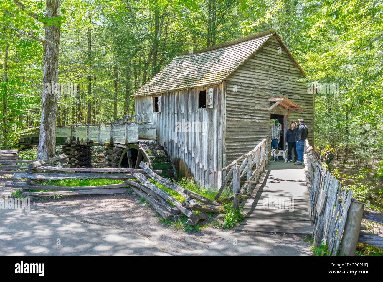 Cades Cove, Tennessee, United States – April 24, 2023: Horizontal shot ...